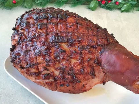Cranberry Glazed Christmas Ham - VJ Cooks