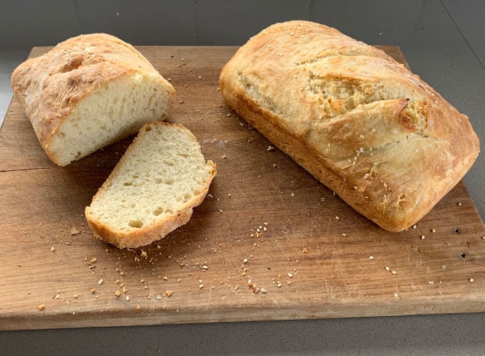 Large No-Knead Loaf - VJ Cooks