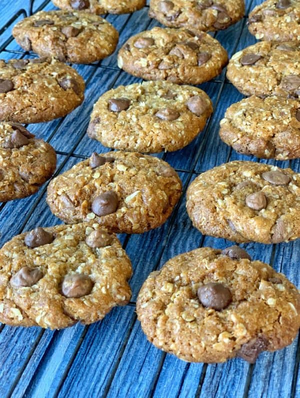 Easy ANZAC biscuits with chocolate buttons - Recipe by VJ cooks + Video