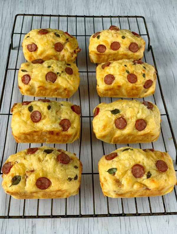 Mini Pizza Loaves - VJ Cooks