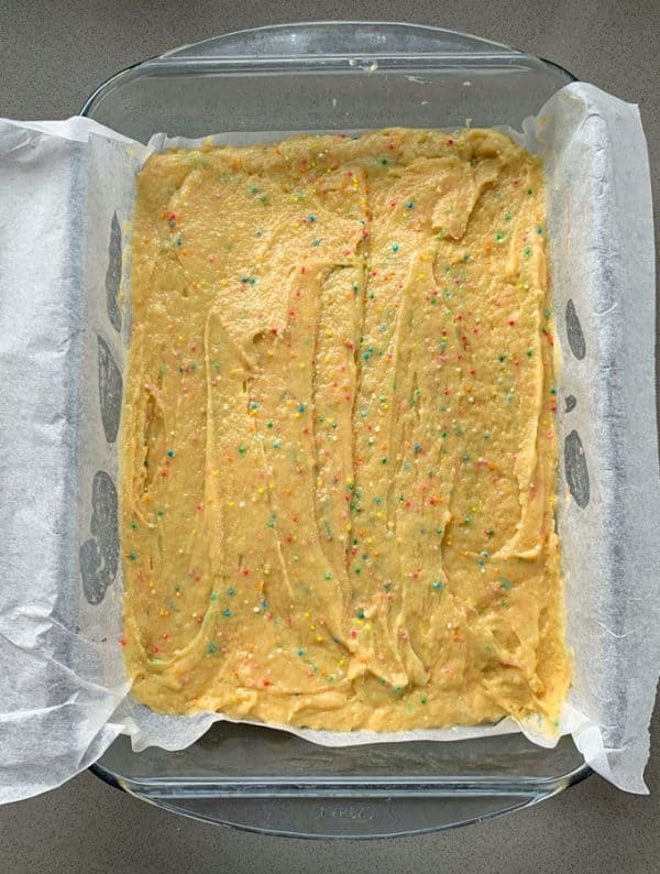 Easy Vanilla Sprinkle Cake - VJ Cooks
