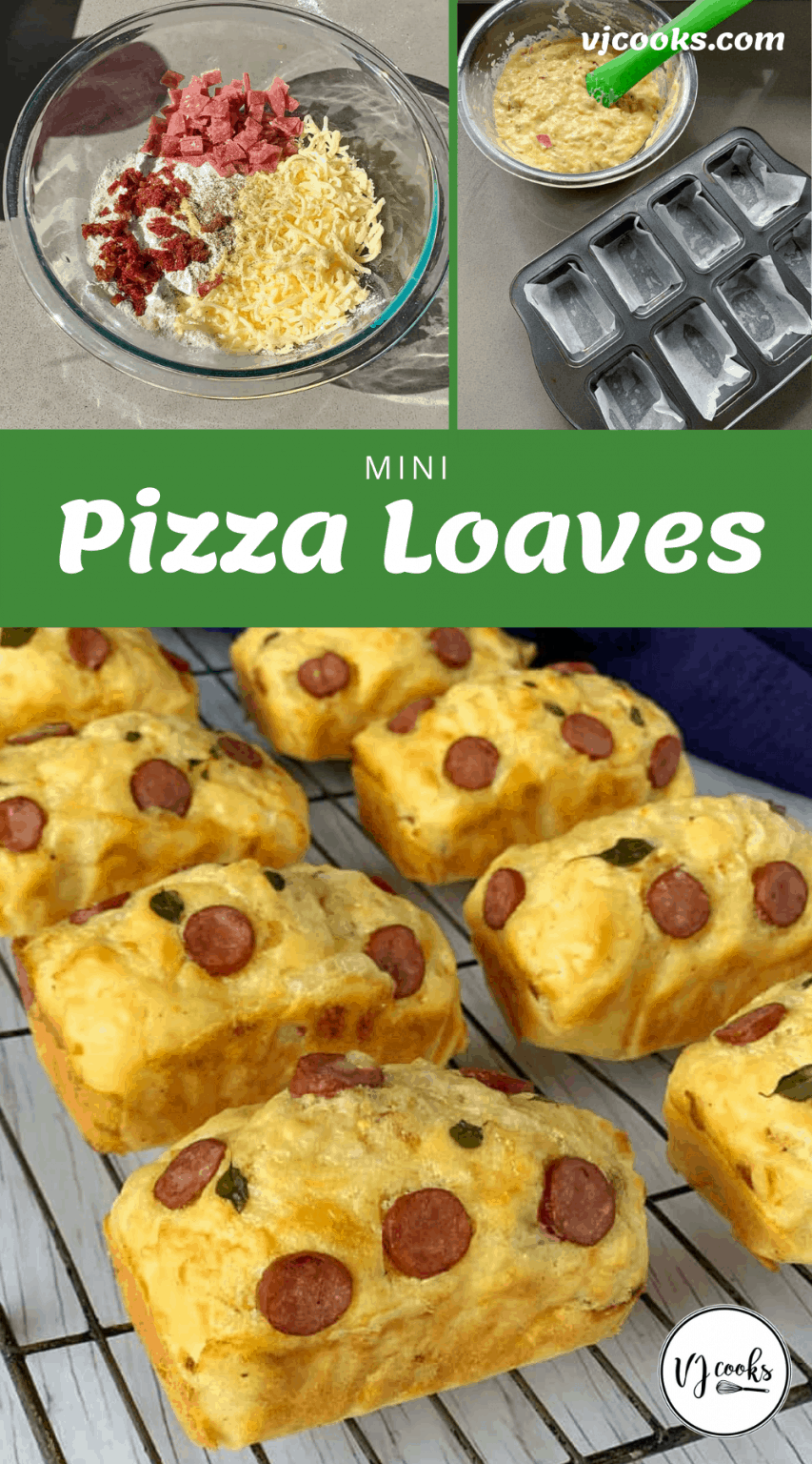 Mini Pizza Loaves - VJ Cooks