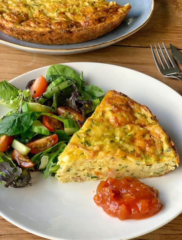 Crustless Courgette Quiche - VJ Cooks
