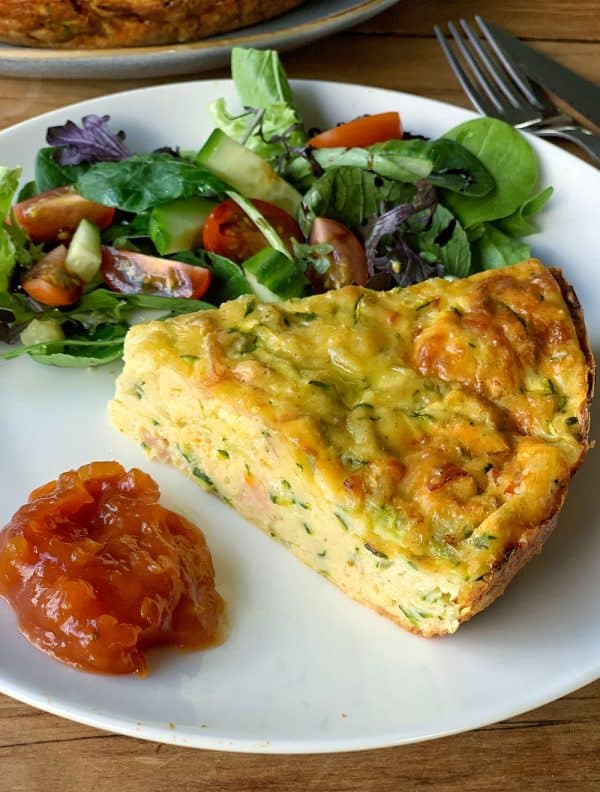 Crustless Courgette Quiche - VJ Cooks