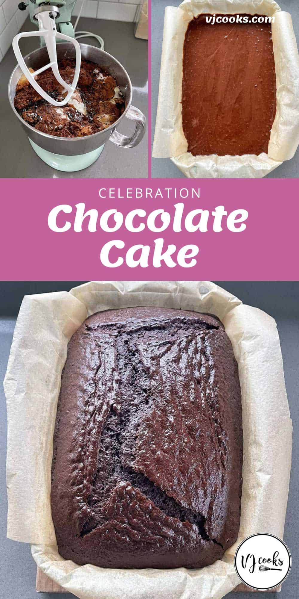 Celebration Chocolate Cake - VJ Cooks