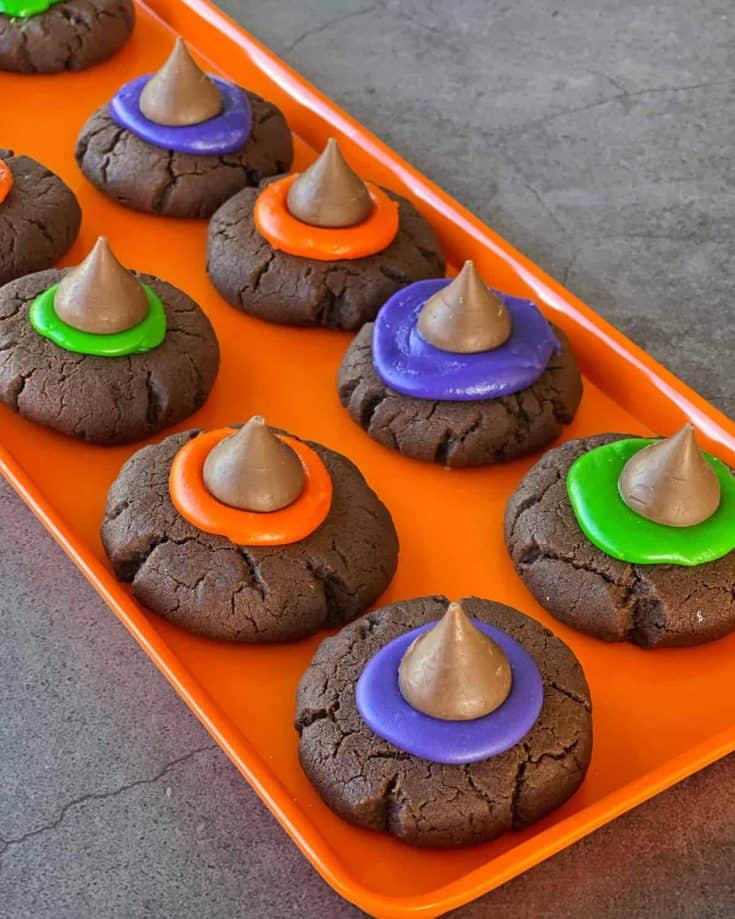 Halloween Witches Hat Cookies - VJ Cooks