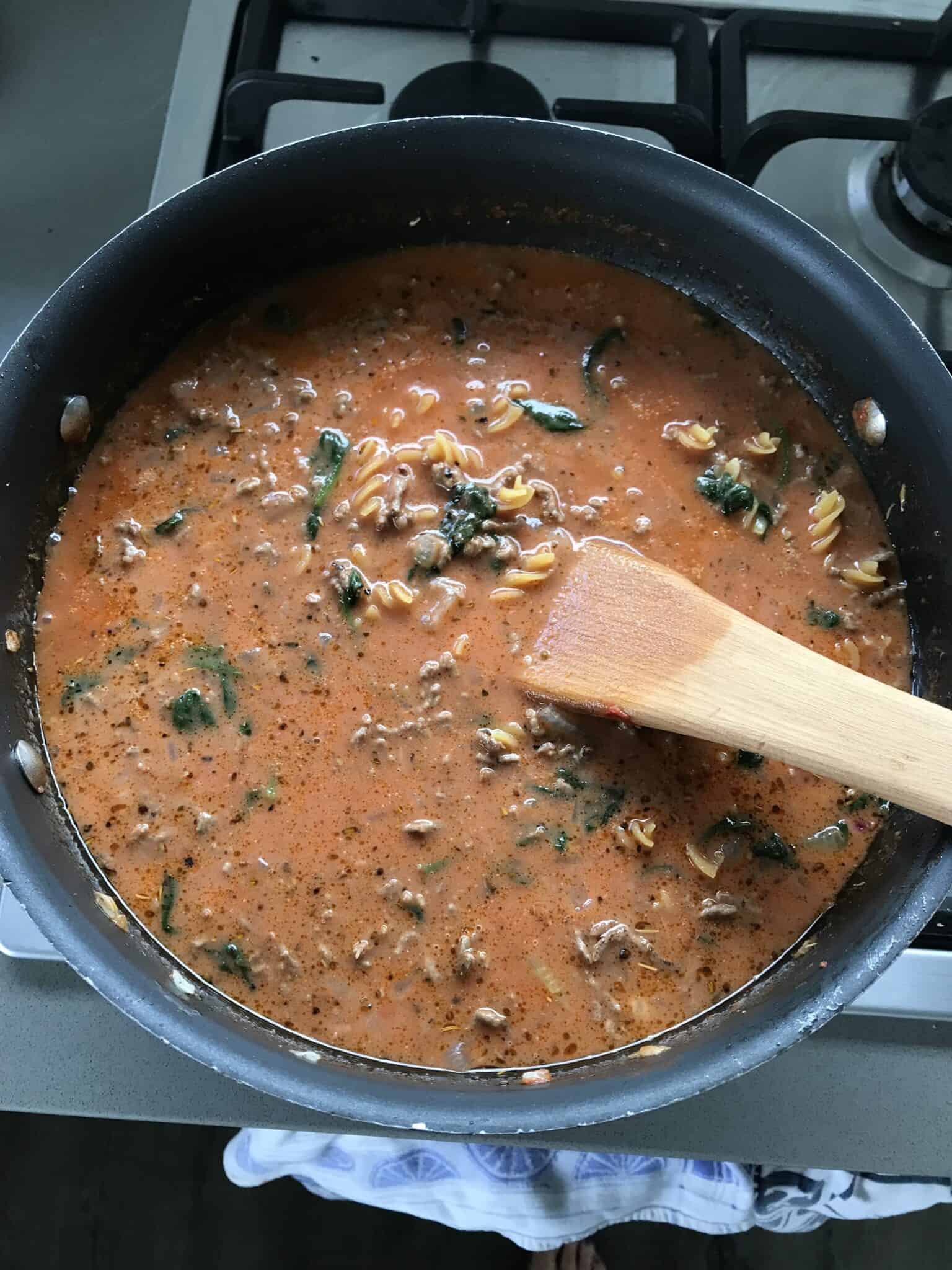 One Pot Mince and Pasta
