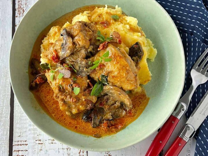 Chicken and Mushroom Bake - VJ Cooks