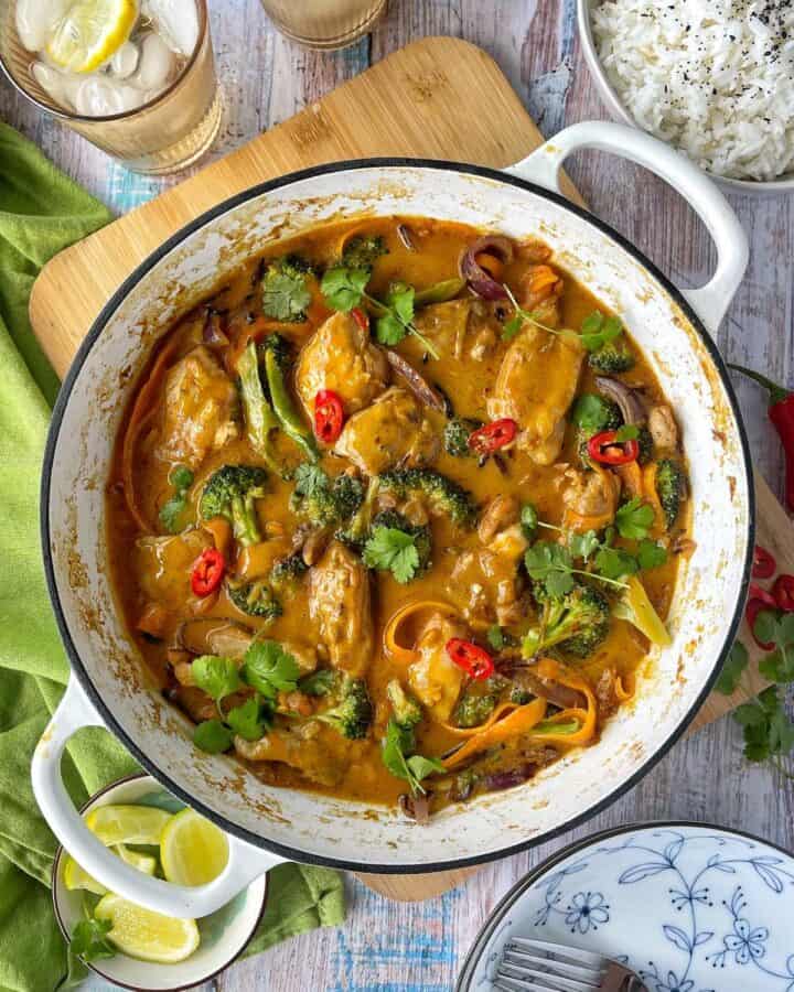 Chicken Satay Yellow Curry - VJ Cooks