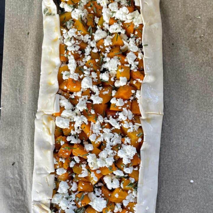 Pumpkin and Feta Tart - VJ Cooks