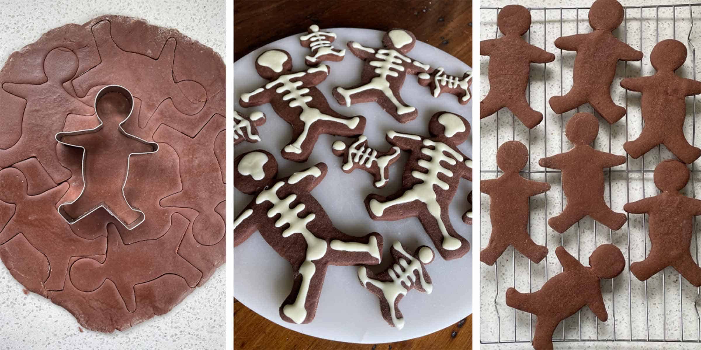 Skeleton Cookies - VJ Cooks