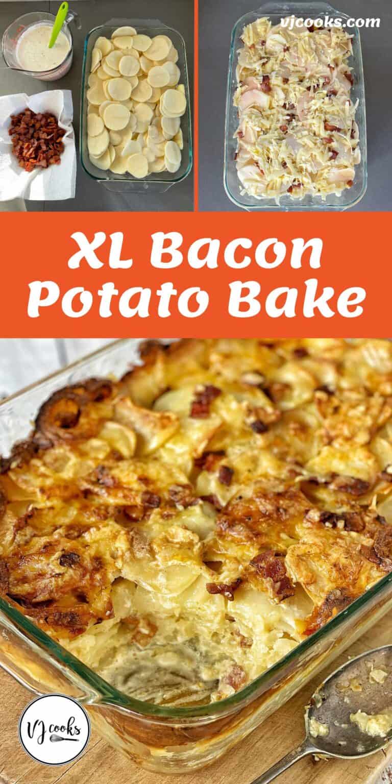 XL Potato and Bacon Bake - VJ Cooks
