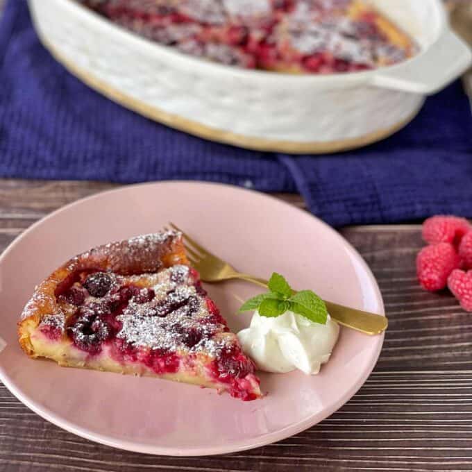 Raspberry Clafoutis - VJ Cooks