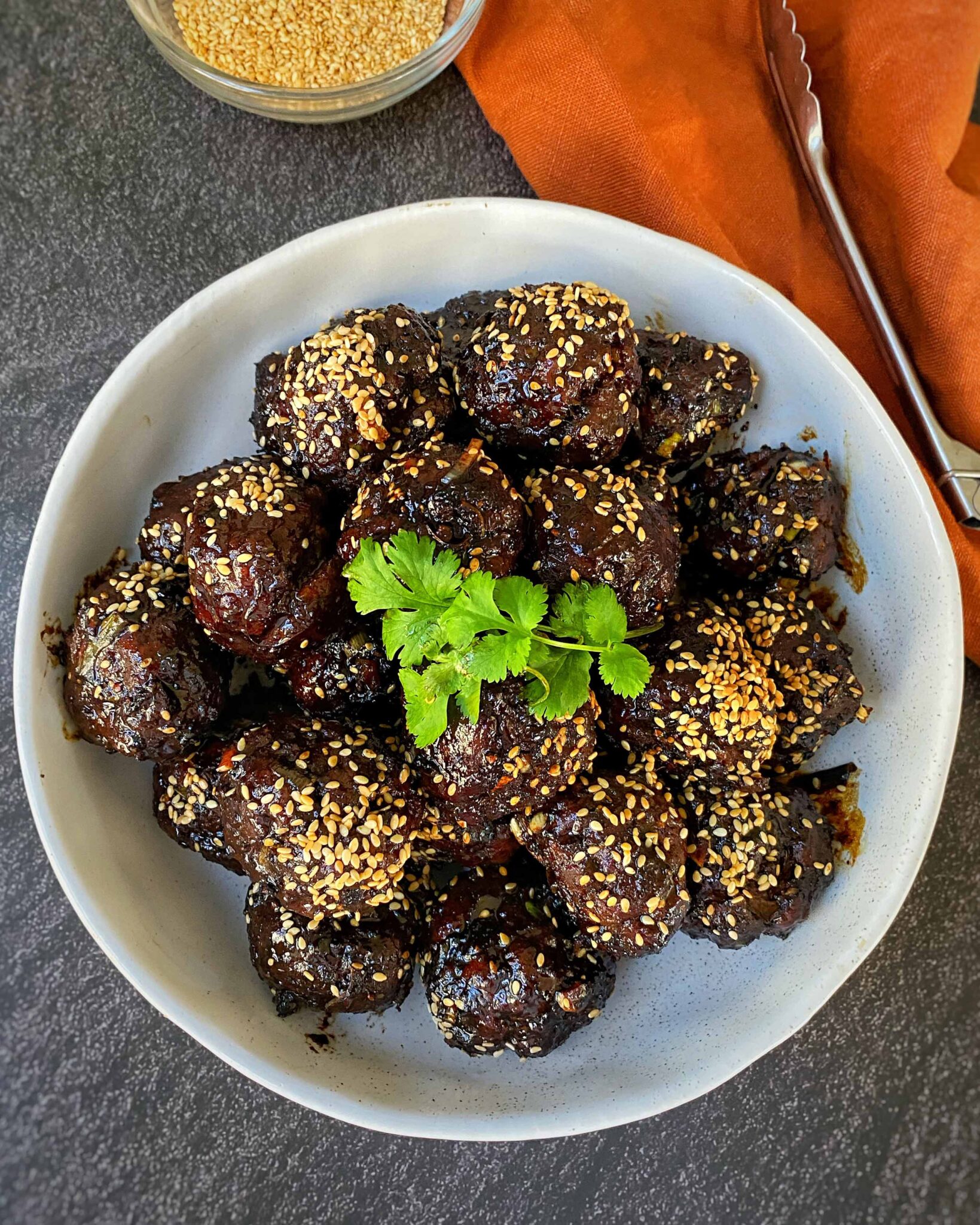 Sticky Asian Meatballs - VJ Cooks