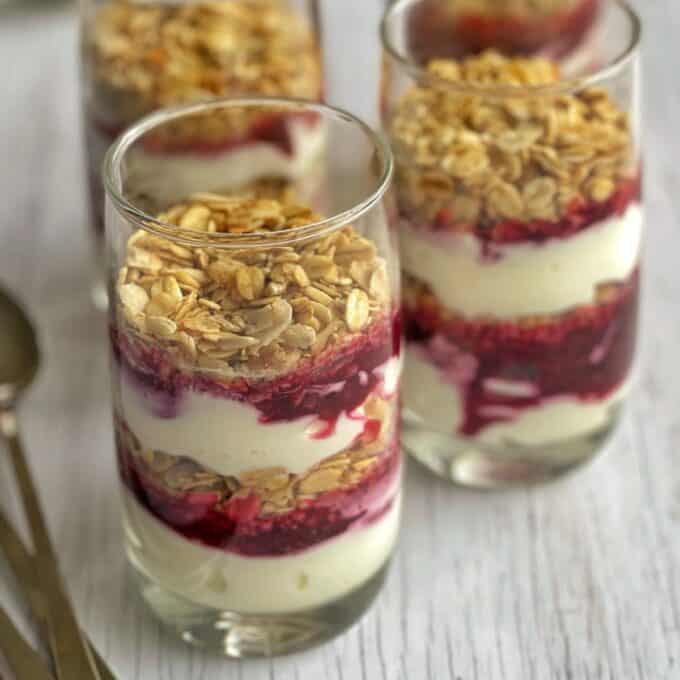 Layered Yoghurt Pots - VJ Cooks