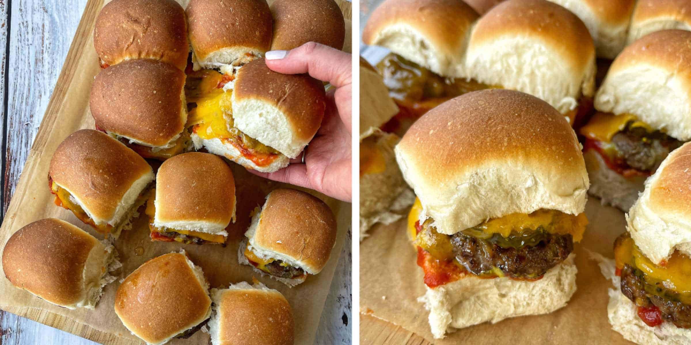 Cheeseburger Sliders - VJ Cooks