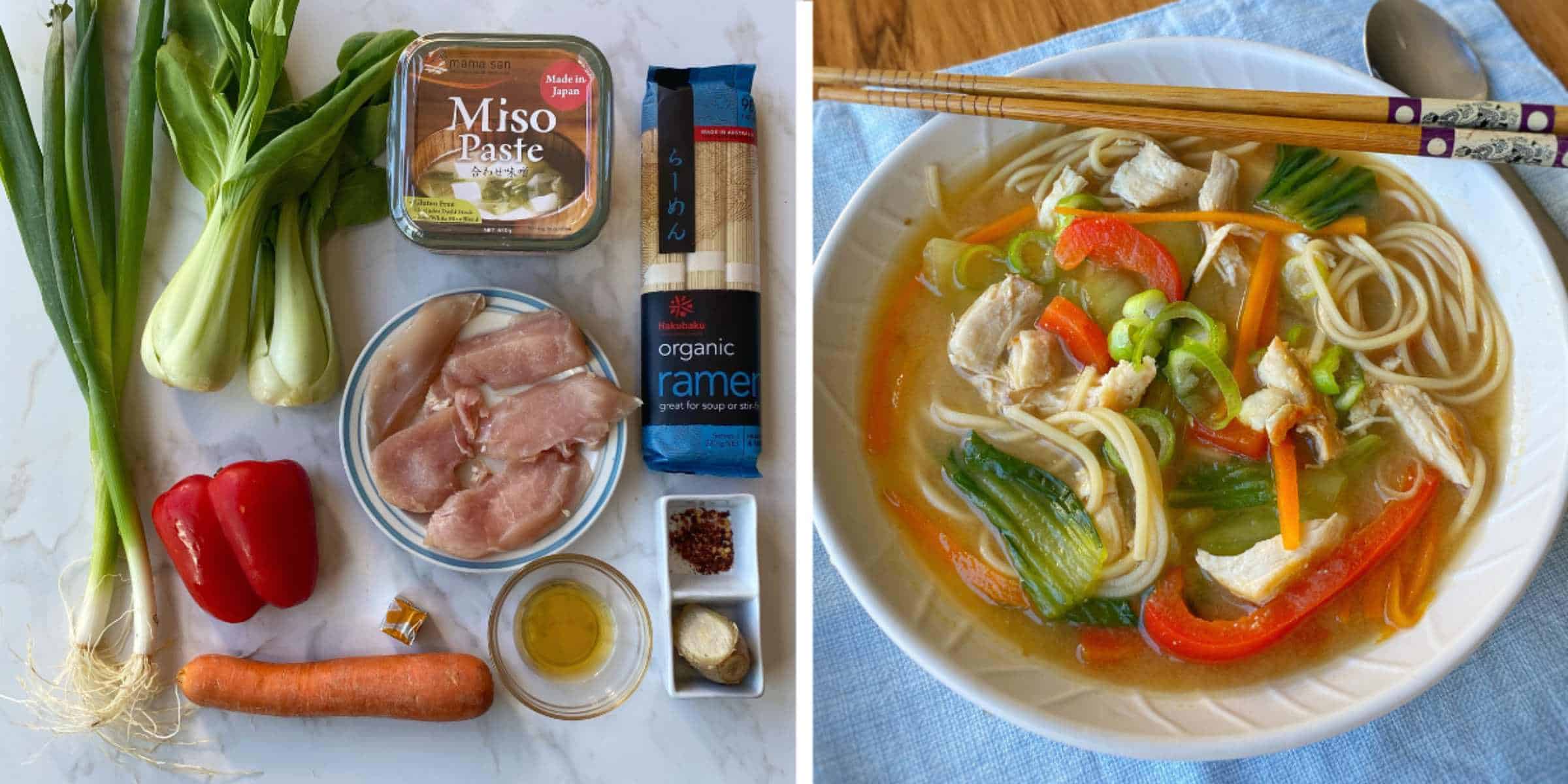 Chicken Miso Ramen - VJ Cooks