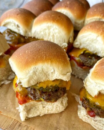Cheeseburger Sliders - VJ Cooks
