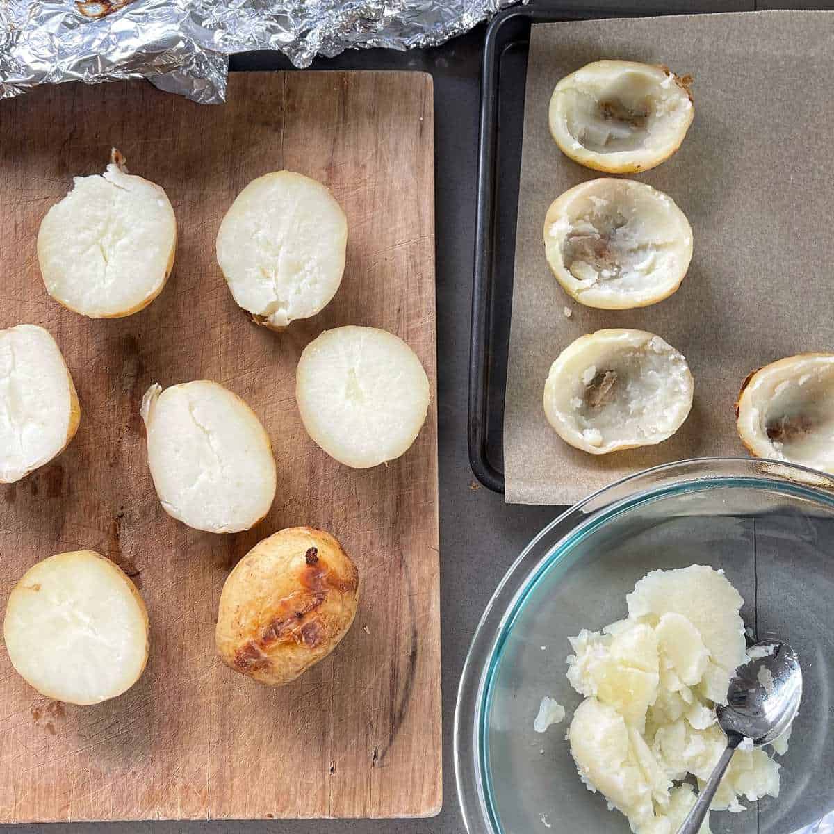 Cheesy Jacket Potatoes - VJ Cooks