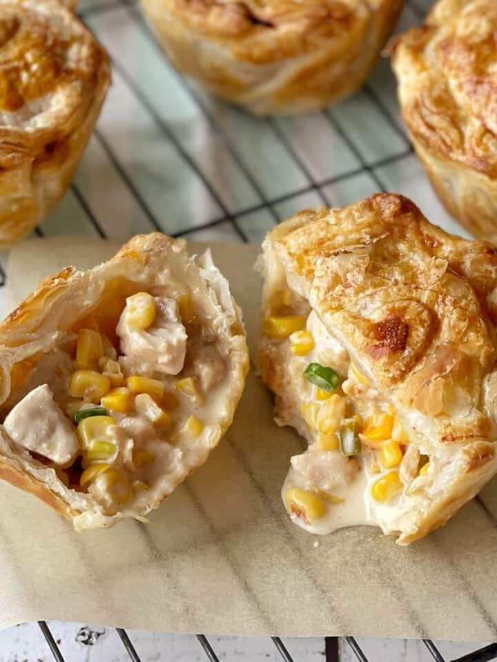 Homemade Butter Chicken Pies - VJ Cooks