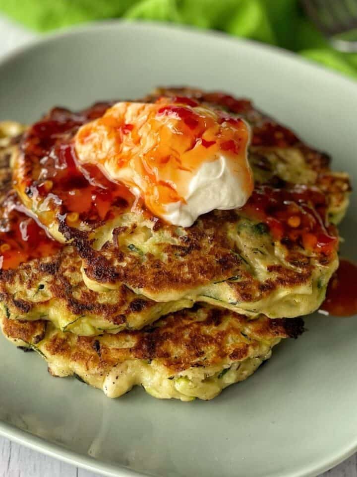 Crustless Courgette Quiche - VJ Cooks