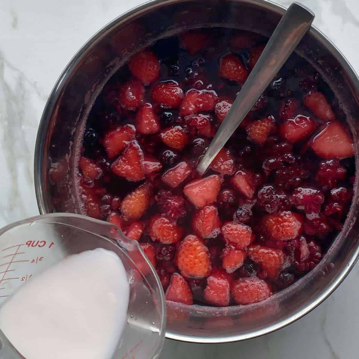 Berry Self-Saucing Pudding - VJ Cooks