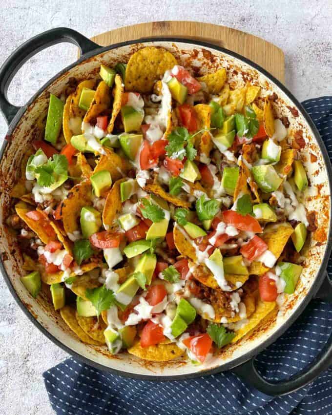 Loaded Beef Mince Nachos - VJ Cooks