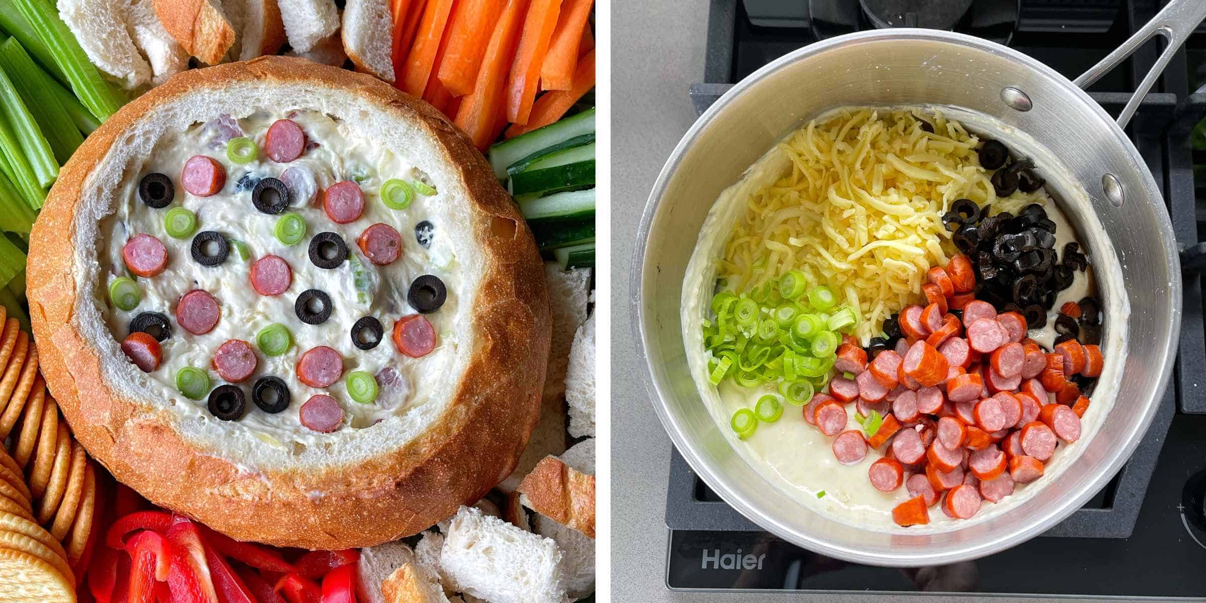 Pizza Cob Loaf - VJ Cooks