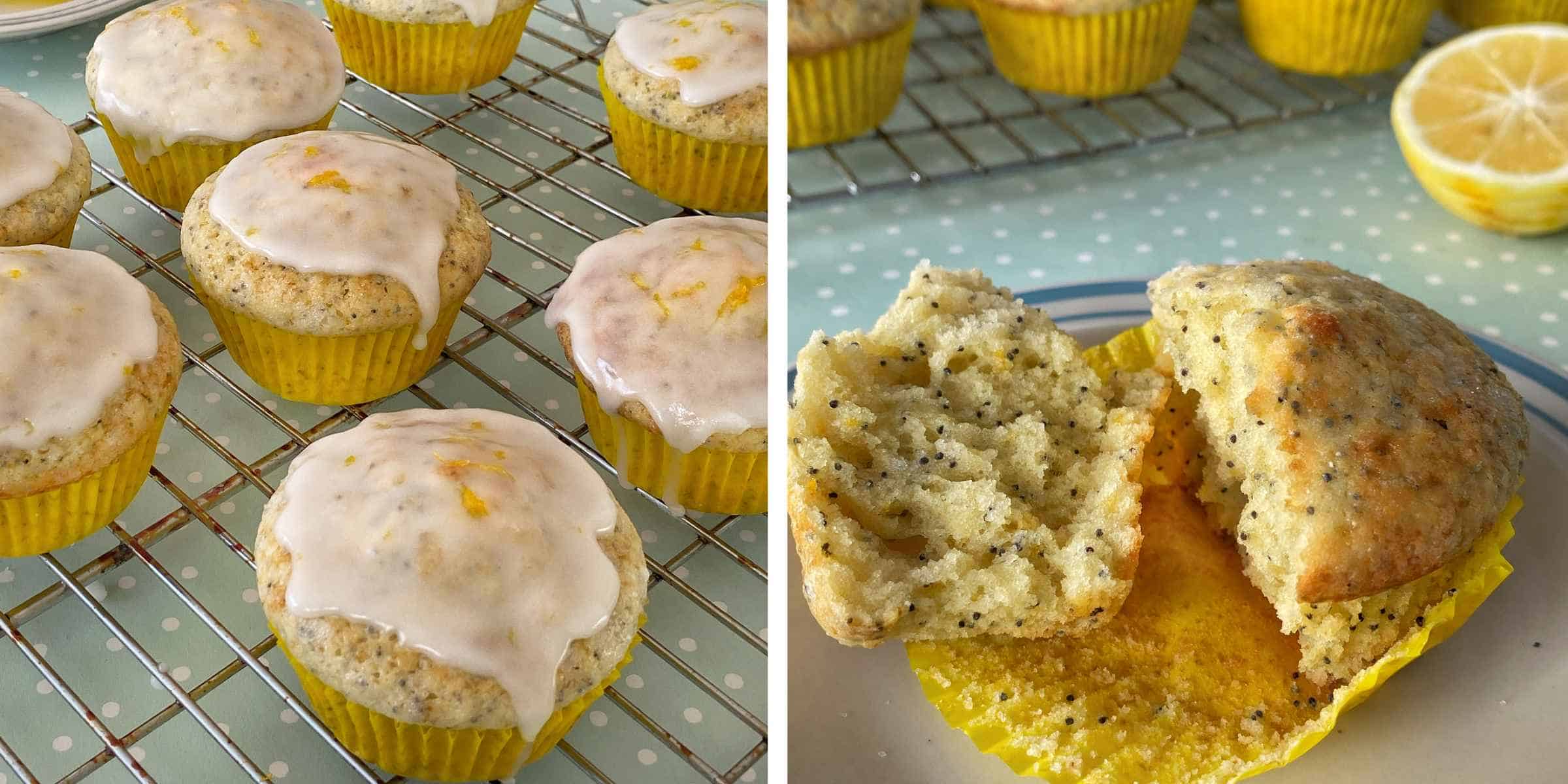 Lemon Poppy Seed Muffins - VJ Cooks