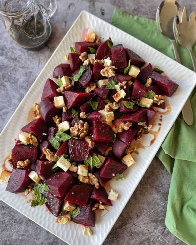 Beetroot, Feta and Walnut Salad - VJ Cooks