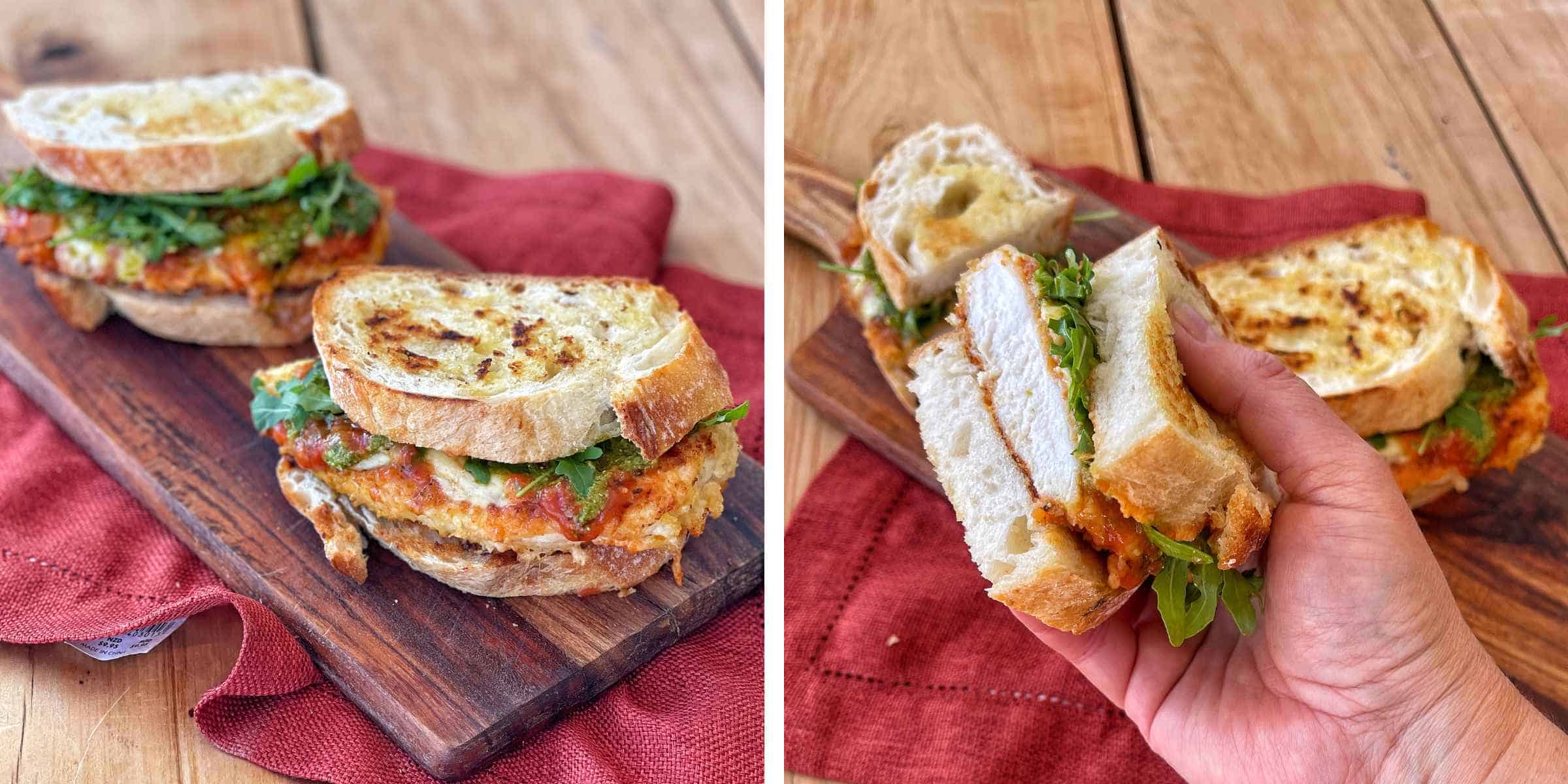 Chicken Parmigiana Toasties - VJ Cooks