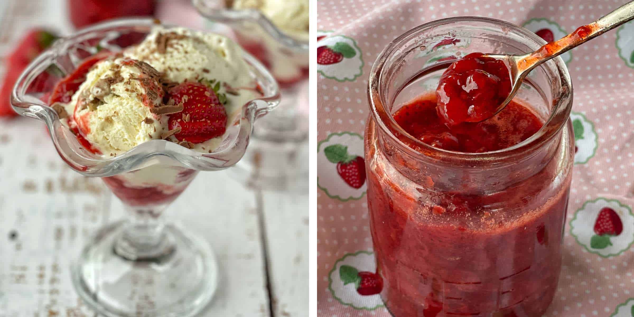 Strawberry Sundae - VJ Cooks