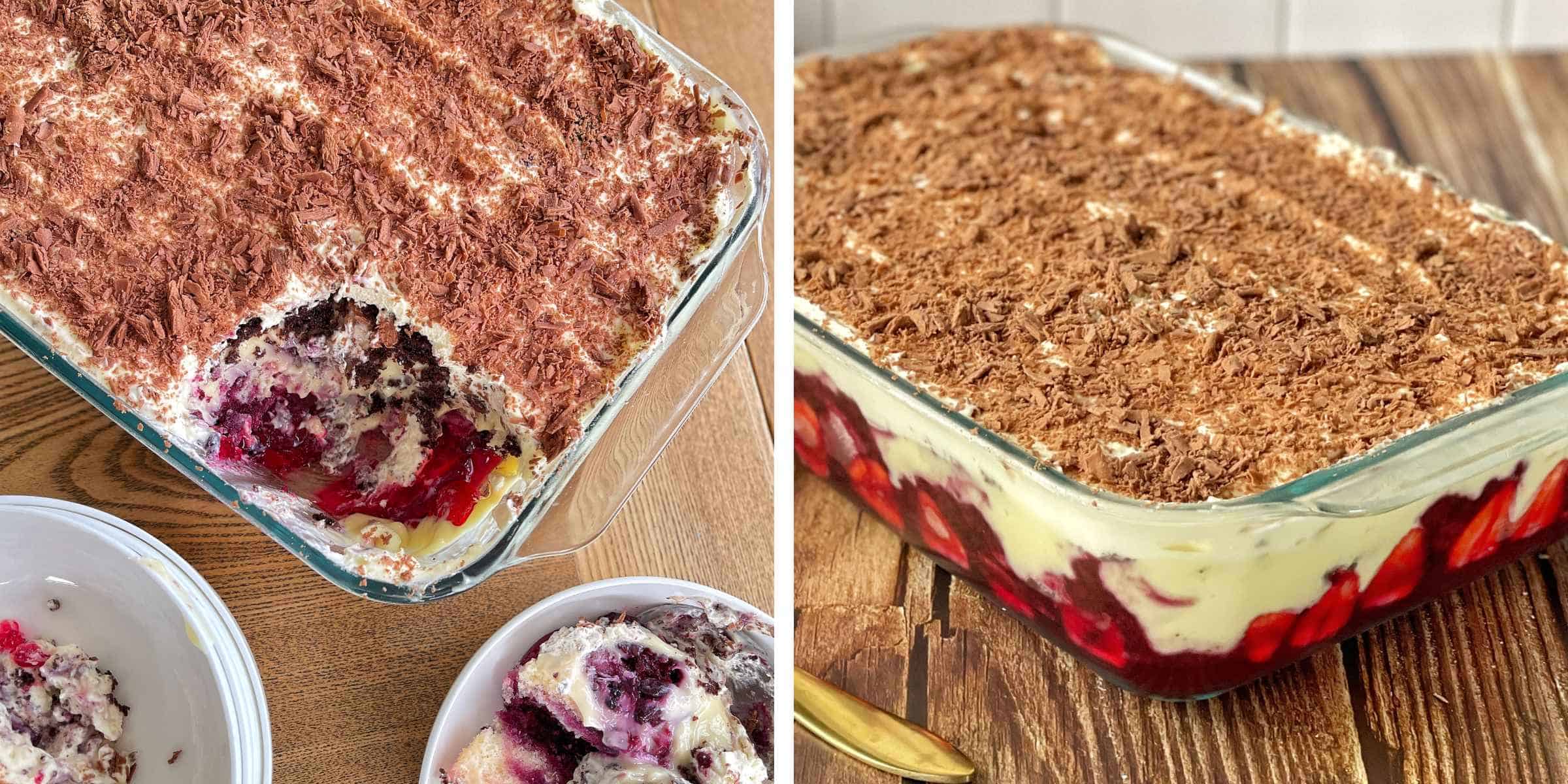 Trifle in a Tray - VJ Cooks