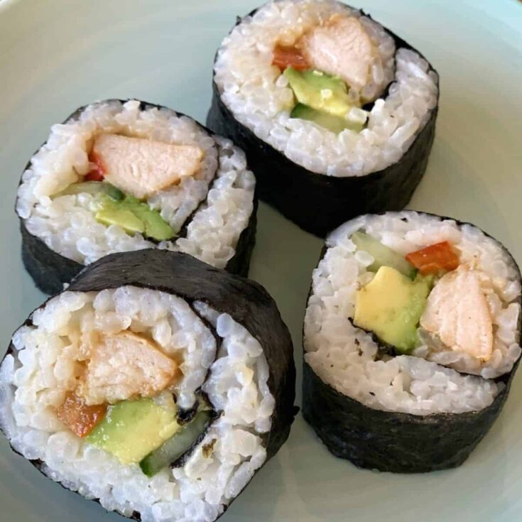 Teriyaki Chicken Sushi - VJ Cooks