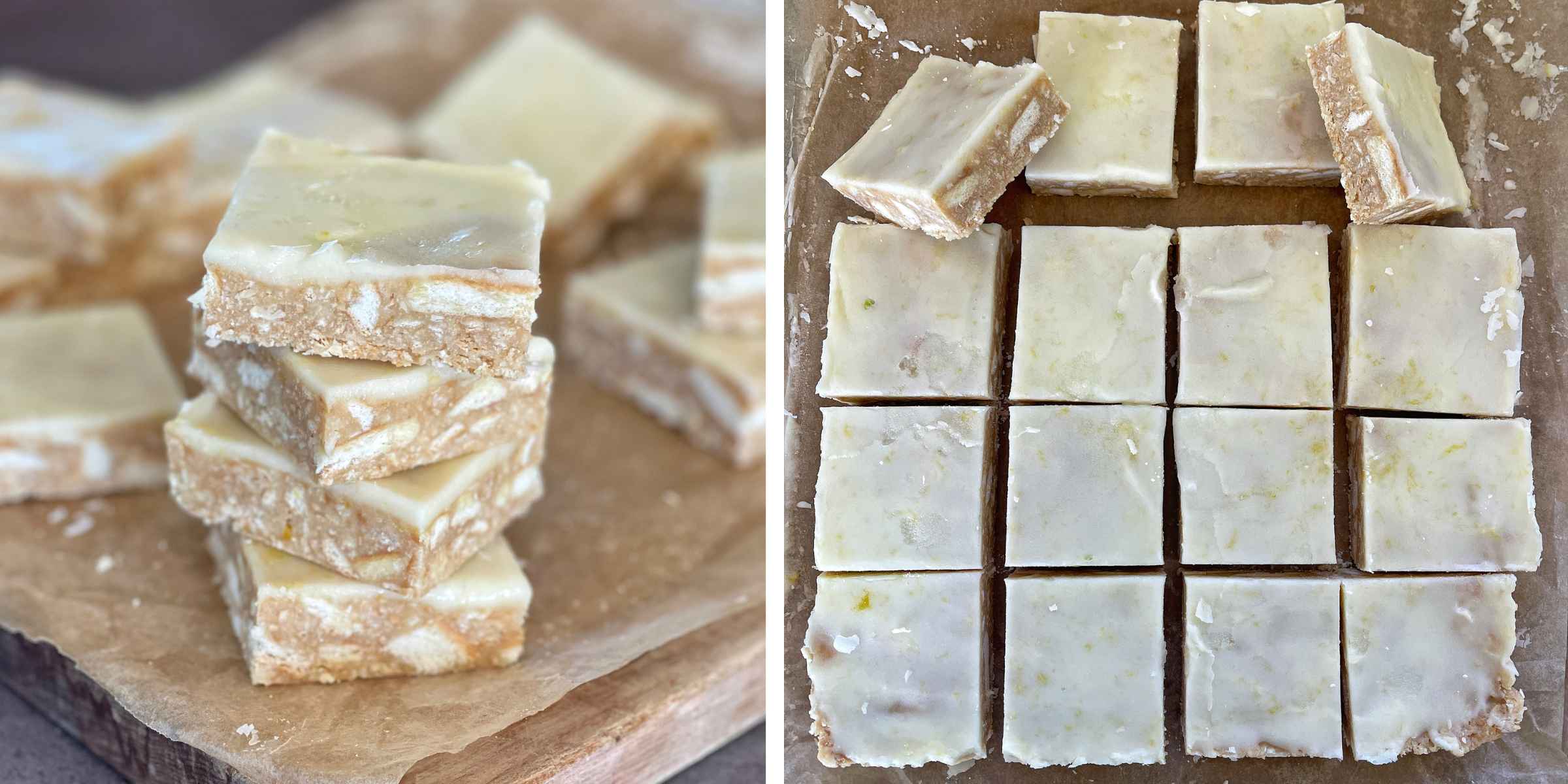 No Bake Lemon Slice - VJ Cooks