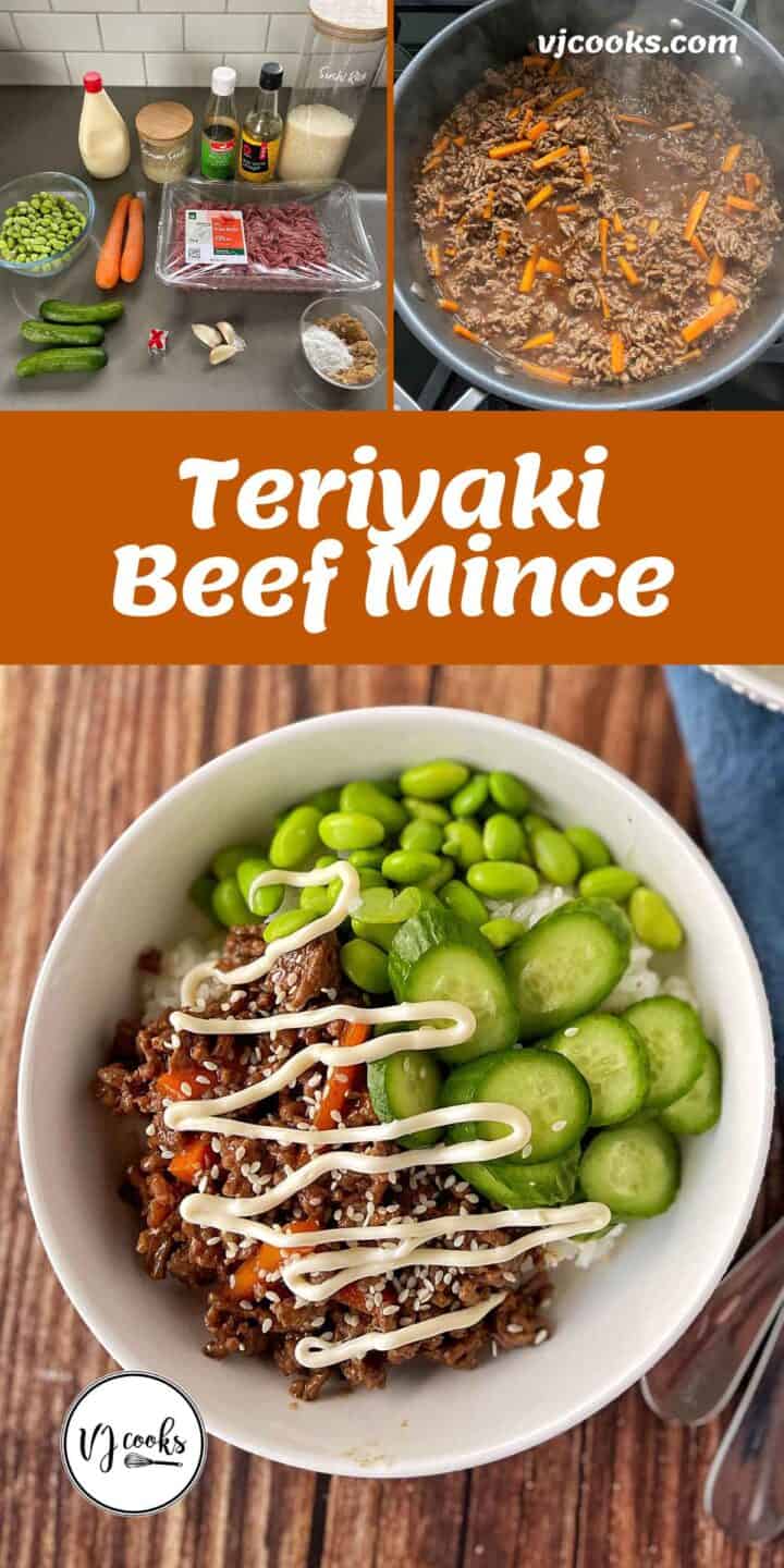 Teriyaki Beef Mince - VJ Cooks