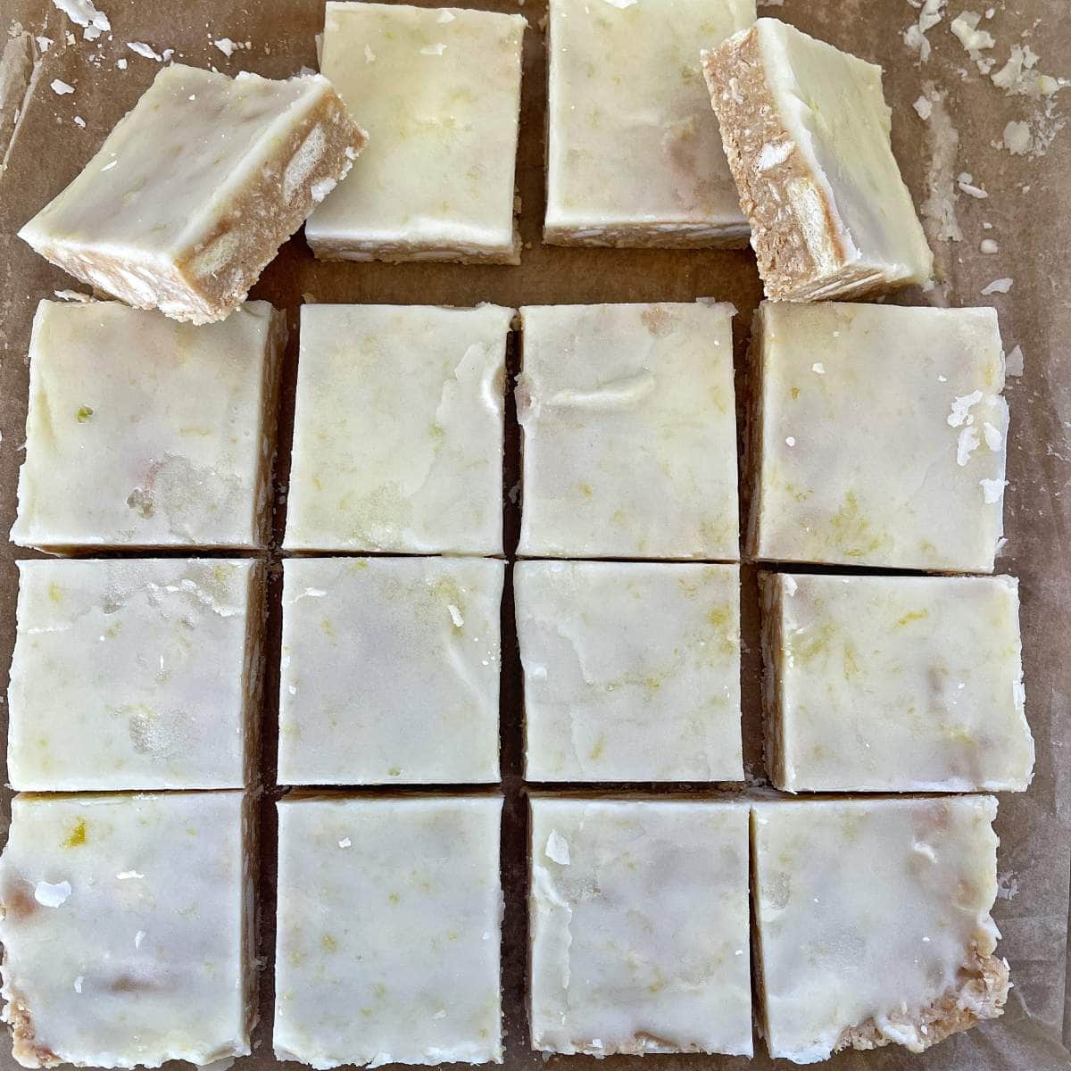 No Bake Lemon Slice - VJ Cooks