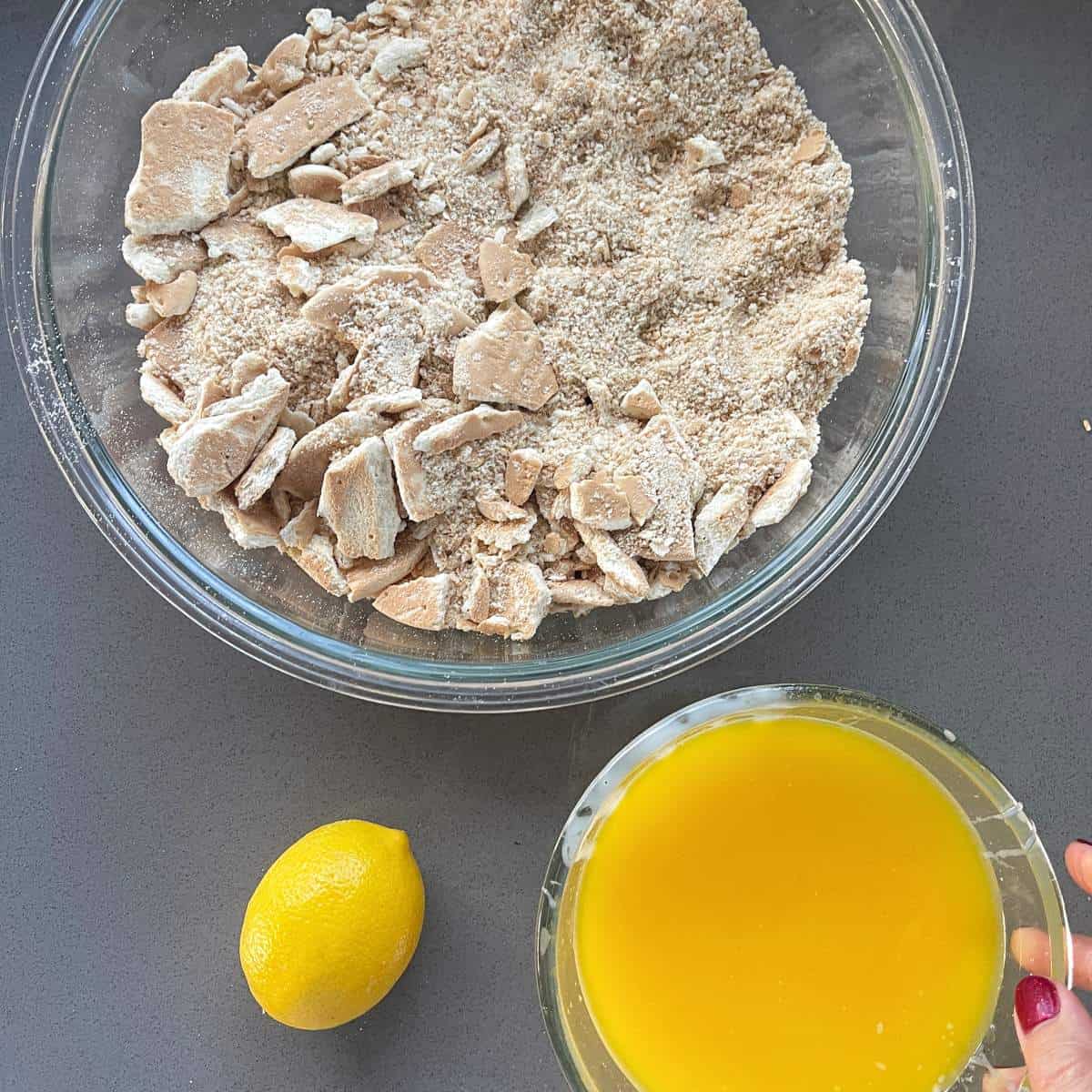 No Bake Lemon Slice - VJ Cooks