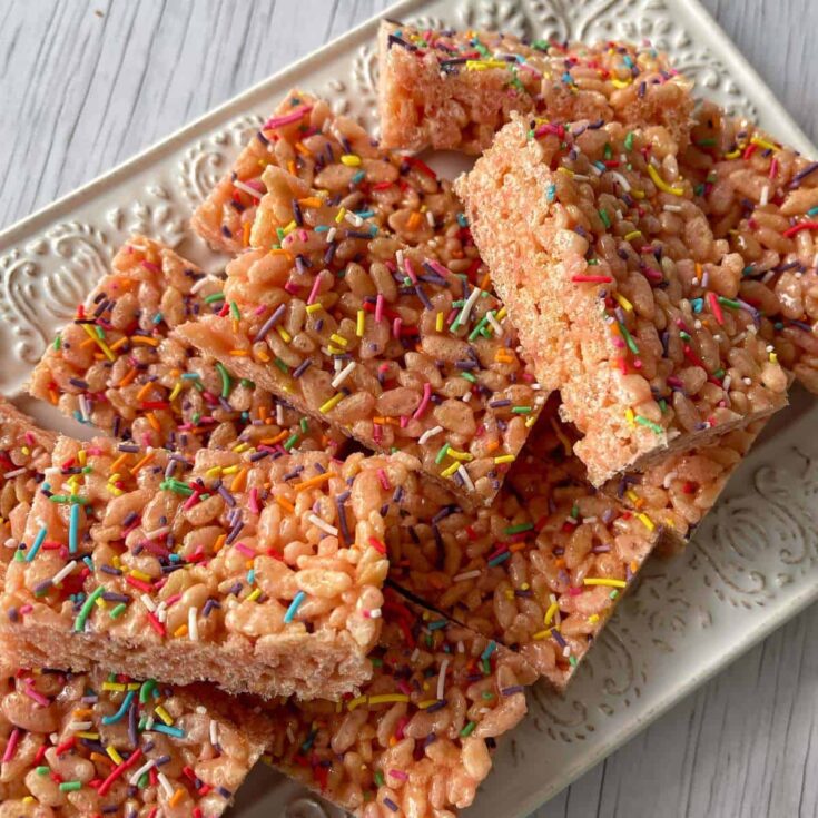 Marshmallow Rice Bubble Slice - VJ Cooks