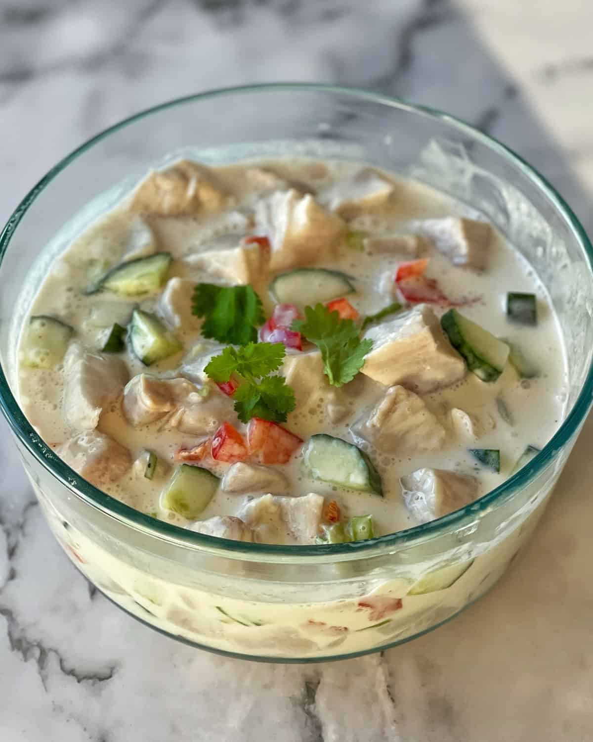 Coconut Cream Raw Fish - VJ Cooks