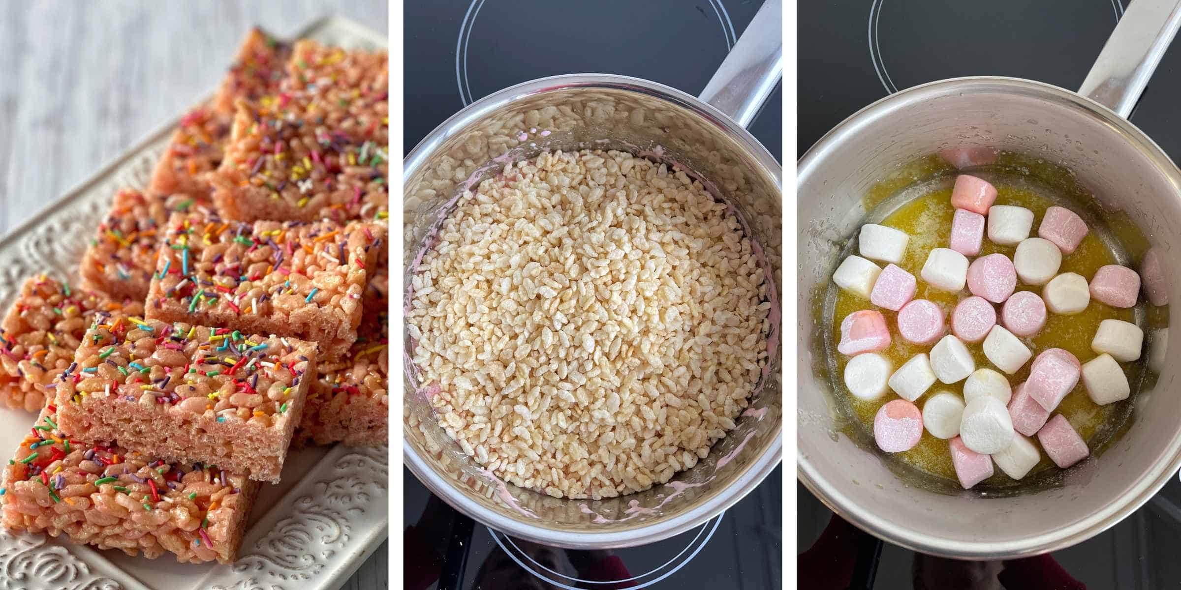 Marshmallow Rice Bubble Slice - VJ Cooks