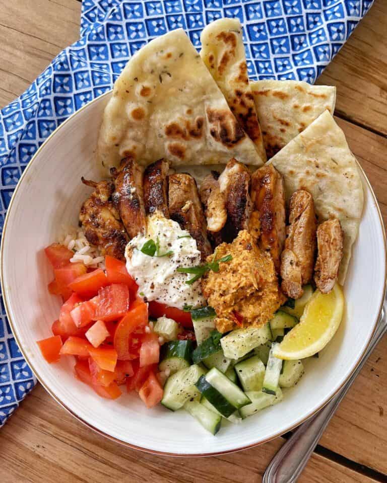 Chicken Mezze Bowl - VJ Cooks