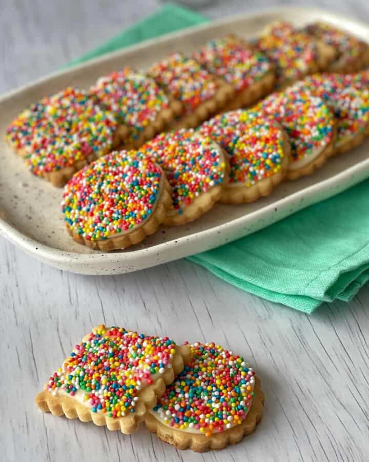 Fairy Bread Cookies - VJ Cooks