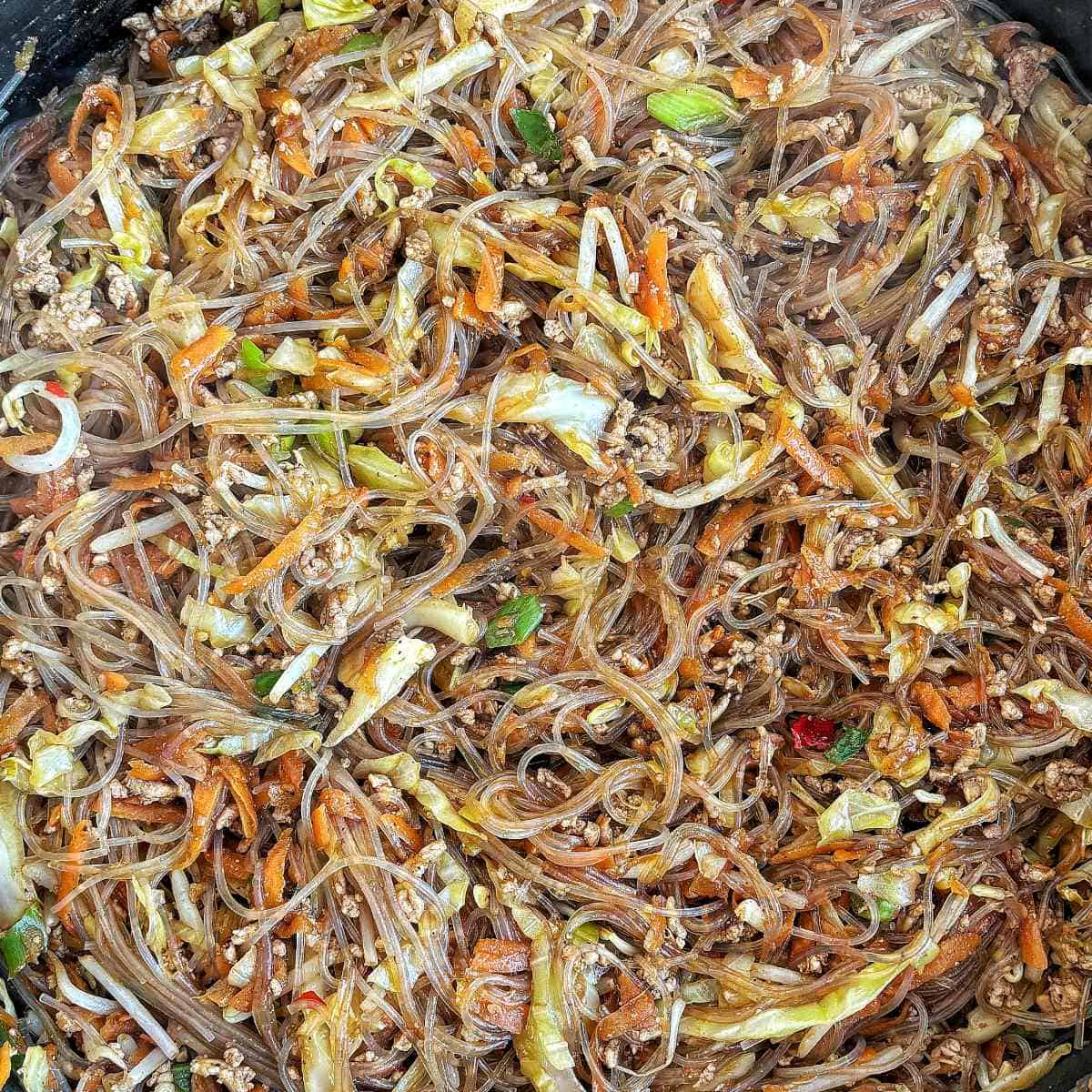 Pork Mince Spring Roll Bowls - VJ Cooks