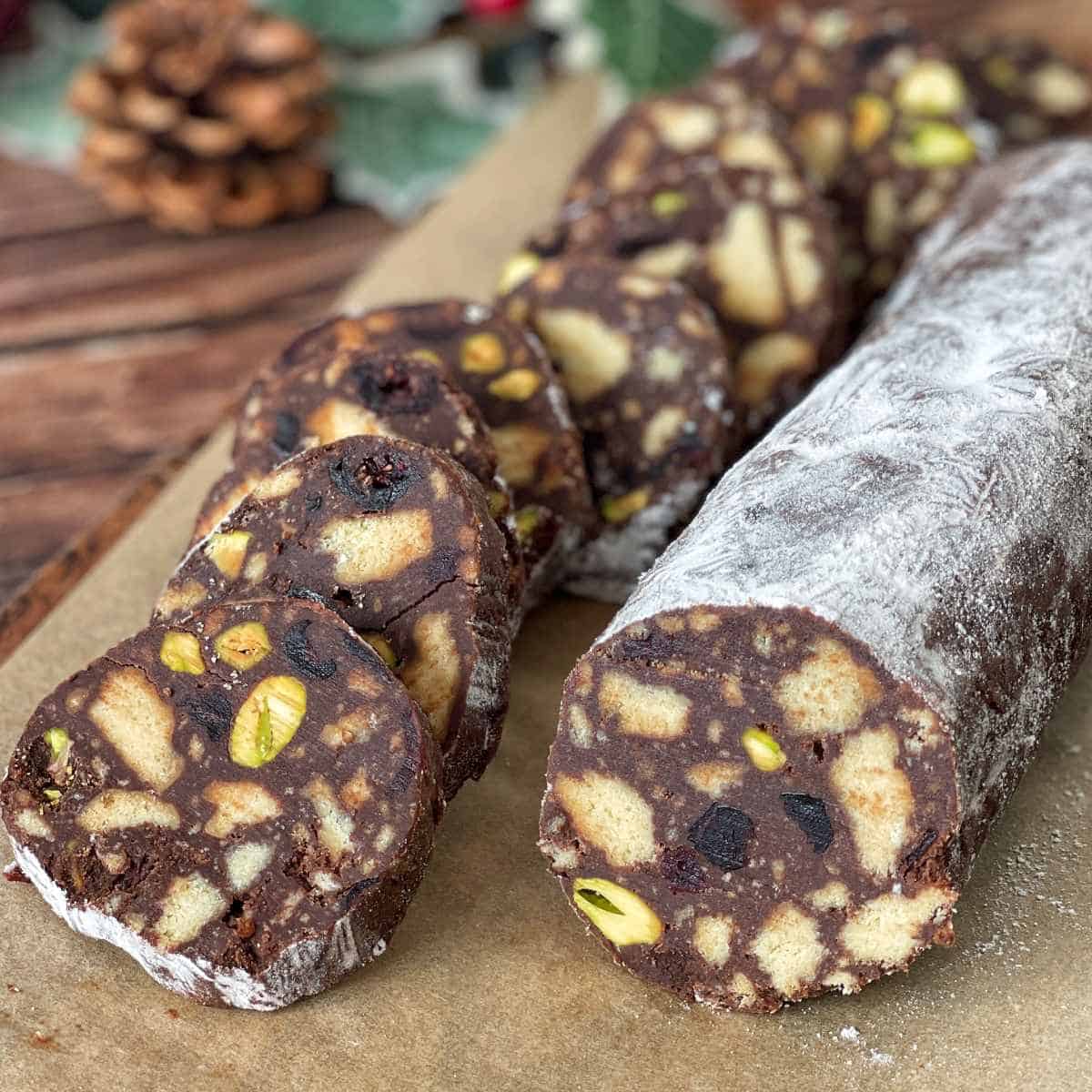 Chocolate Salami - VJ Cooks