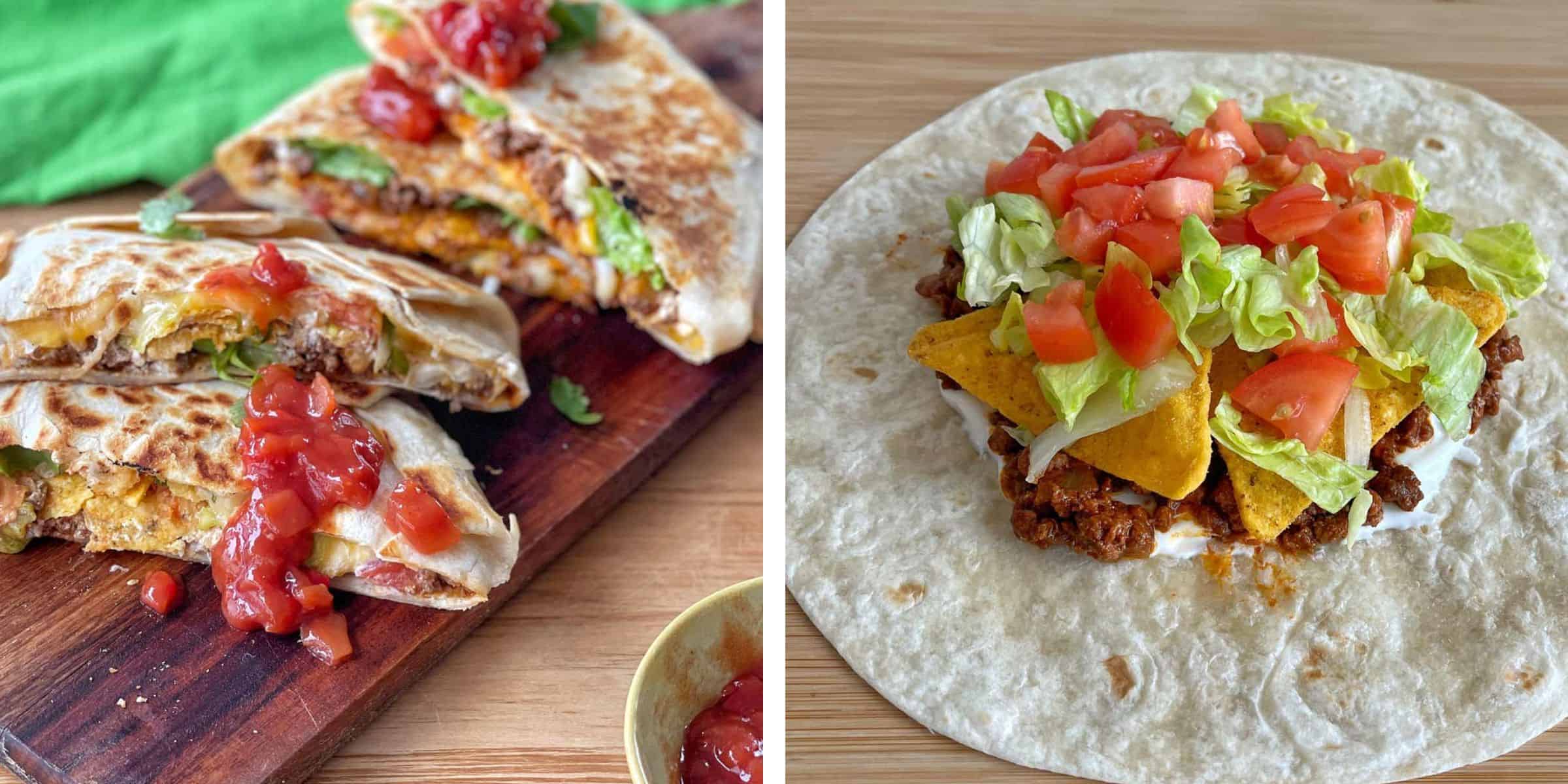 Beef Crunch Wraps - VJ Cooks