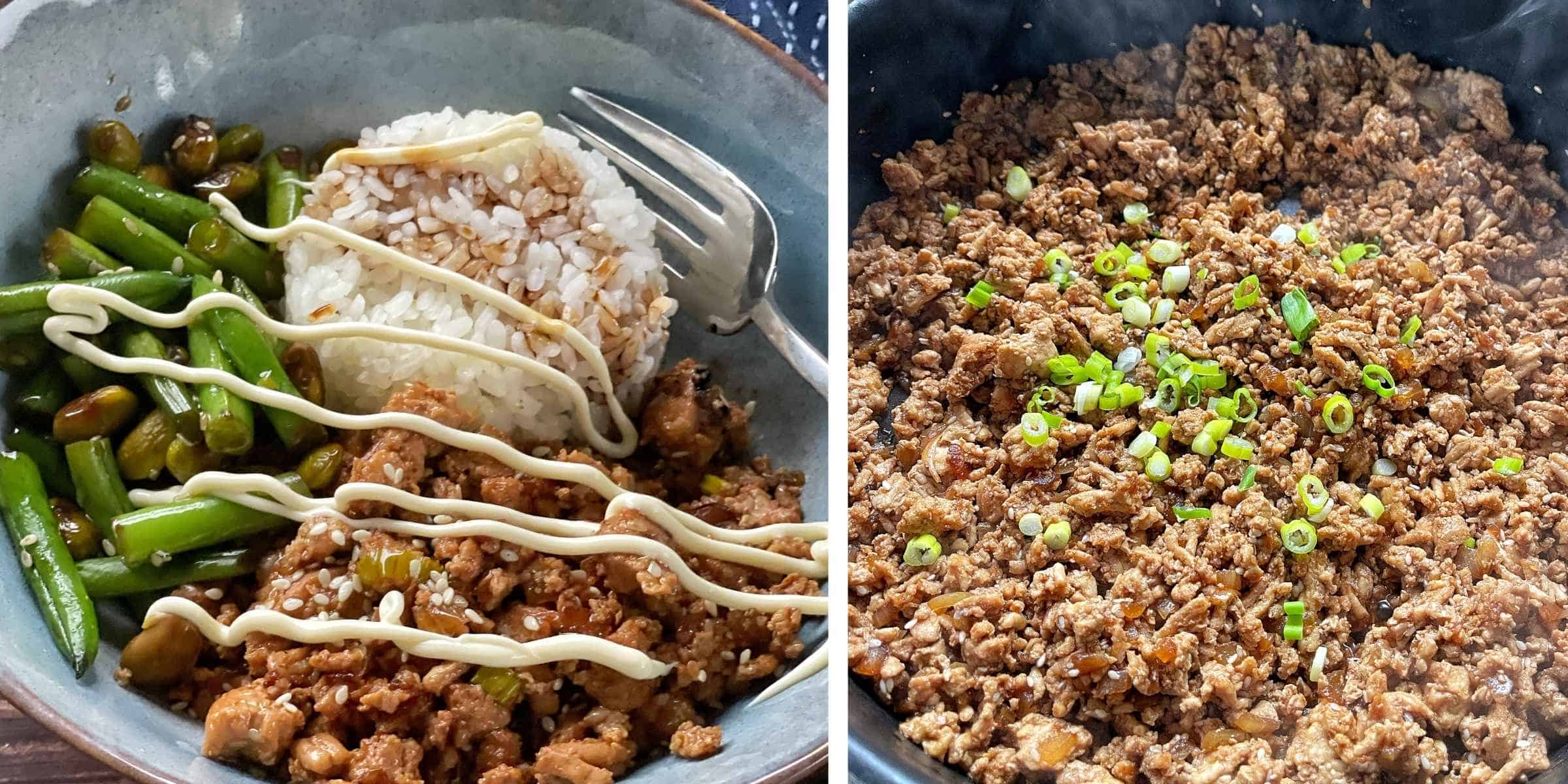 Sesame Chicken Rice Bowls - VJ Cooks