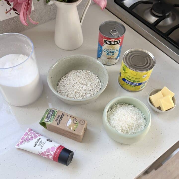 Piña Colada Rice Pudding - VJ Cooks