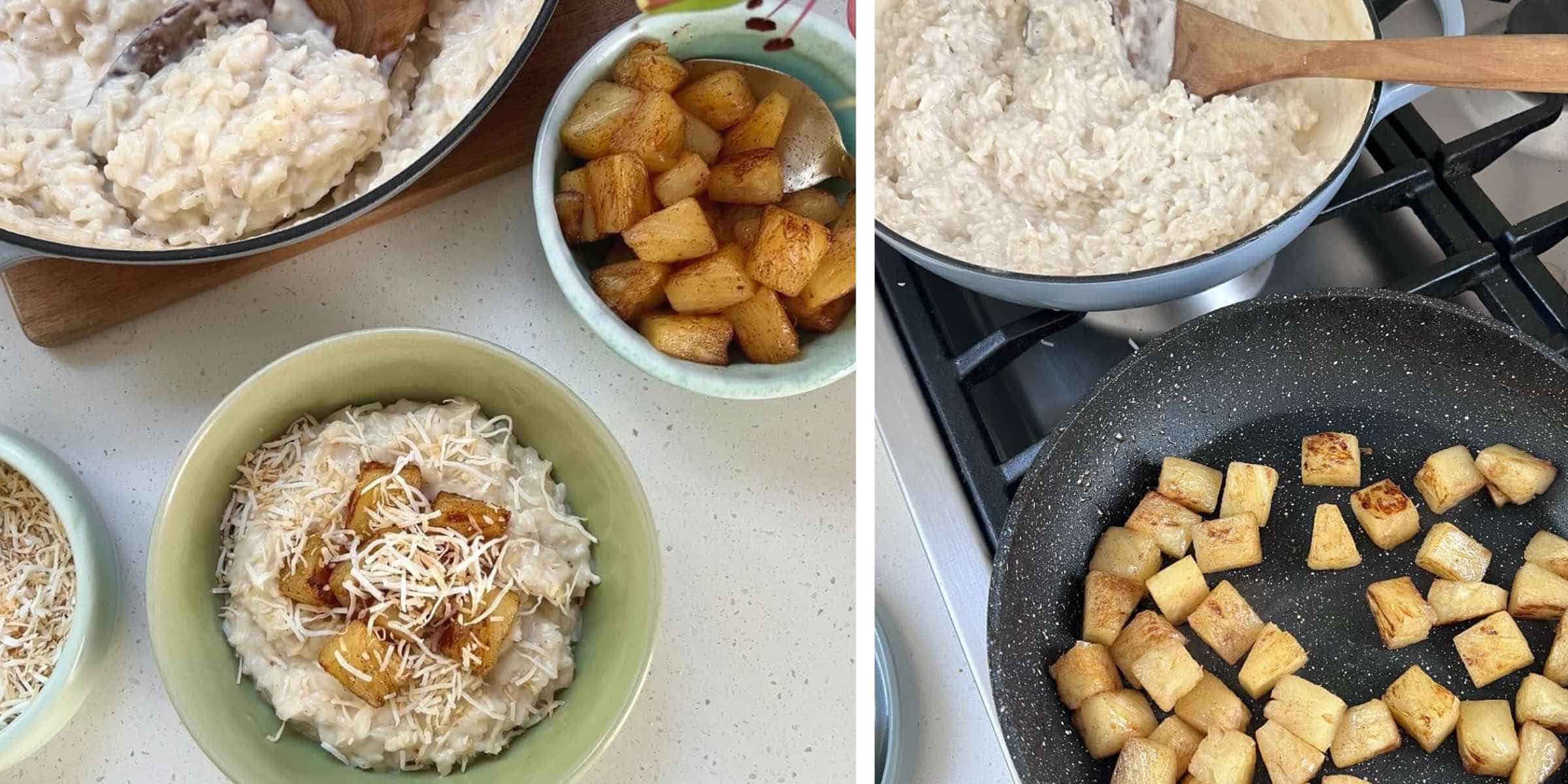 Piña Colada Rice Pudding - VJ Cooks