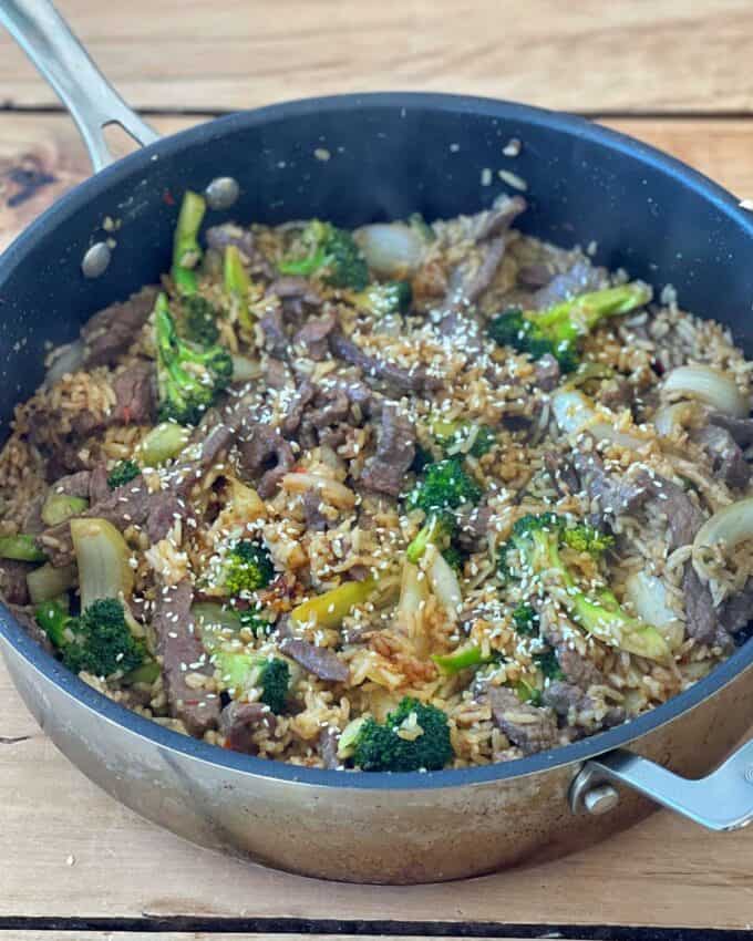 Beef and Broccoli Fried Rice - VJ Cooks